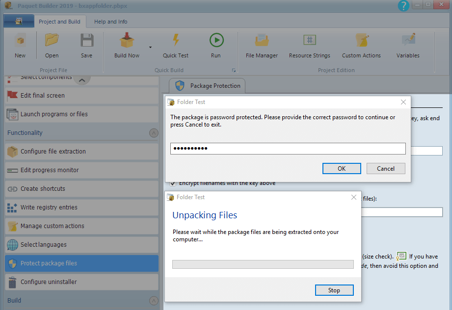 Paquet Builder - Installer Software and 7z Self-Extracting Archive Tool for File and Software ...